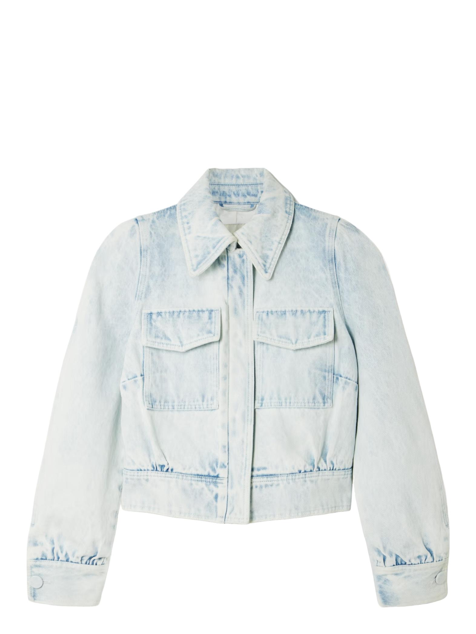 DRIES VAN NOTEN Dries Van Noten Distressed Denim Cropped Jacket